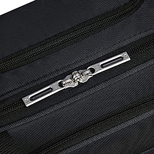 DELSEY PARIS Sky Max 2.0 Softside Two Wheel Under Seat Luggage, Black, Carry-on 15 Inch