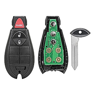 CAUORMOTE Key Fob Replacement Fits for Dodge Ram 1500 2013-2021/ Ram 2500 3500 4500 5500 2013-2018, 3 Button Keyless Entry Remote Control with 433MHZ FCC ID :GQ4-53T 56046953AE