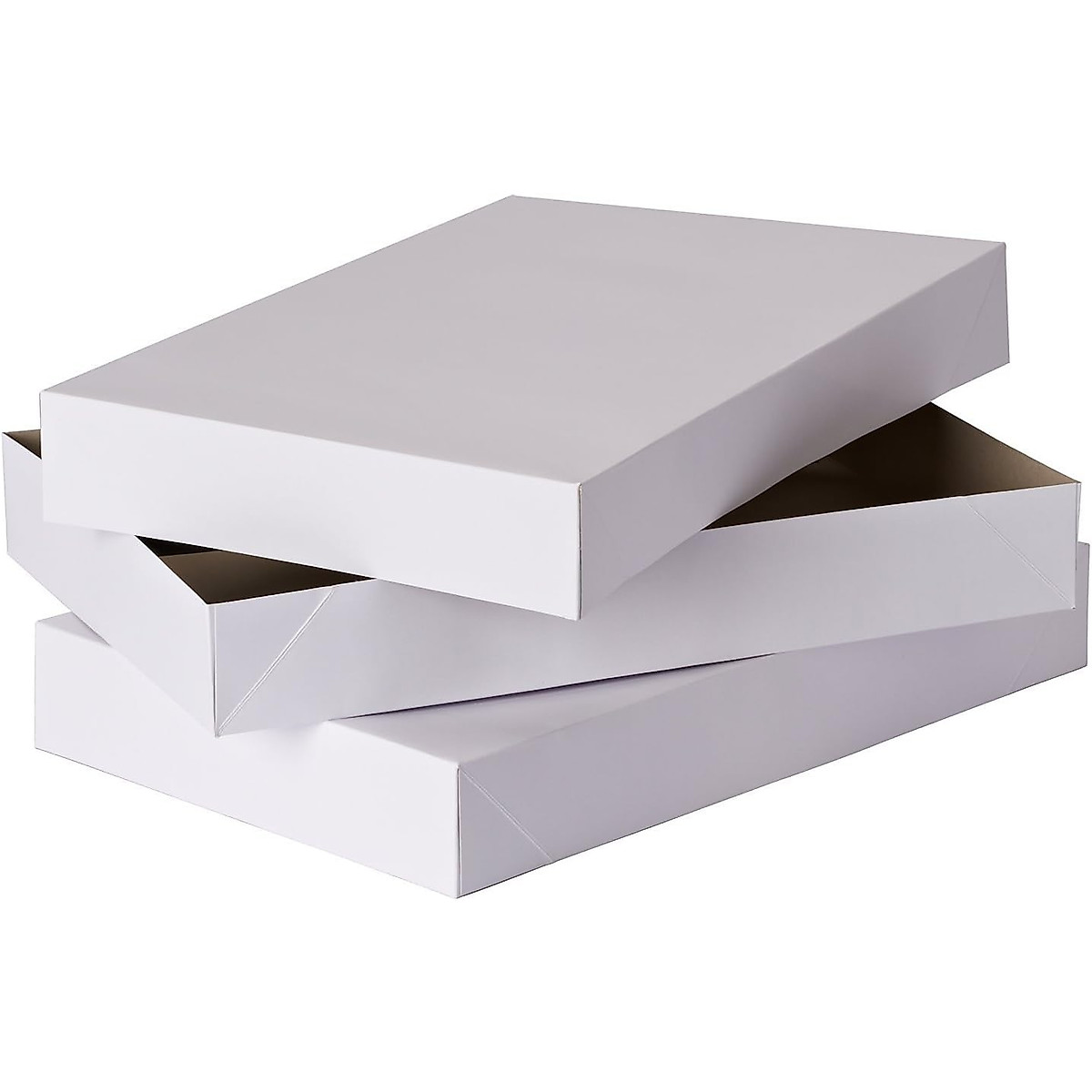 White Gift Box - 10 Pack Assortment - Great For All Occasions: Birthdays, Holidays, Graduations and Special Occasions, Assorted 2 Robe Gift Boxes, 3 Shirt Gift Boxes and 5 Lingerie Gift Boxes by ALEF