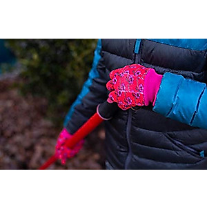 G & F Products 1823-3 JustForKids Soft Jersey Kids Garden Gloves, Kids Work Gloves, 3 Pairs Green/Red/Blue per Pack