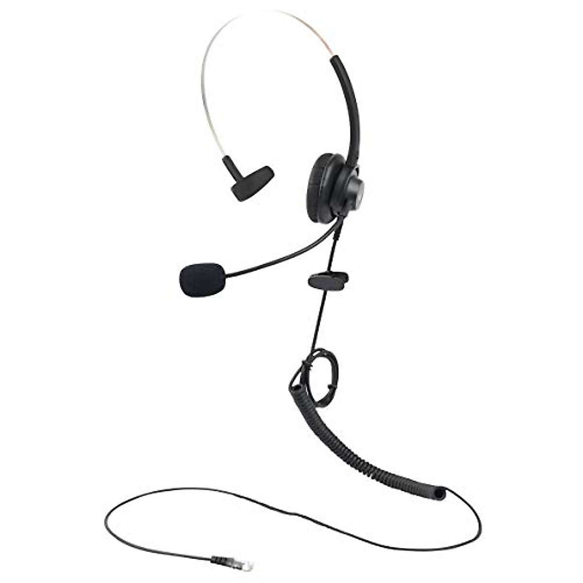 WirelessFinest Headset Headphone Hands-Free + Microphone Compatible for Only Avaya 9608 9608g 9620l A1608-i J139 J169 J179 IP VIOP Home Office Work Desktop Telephone Black