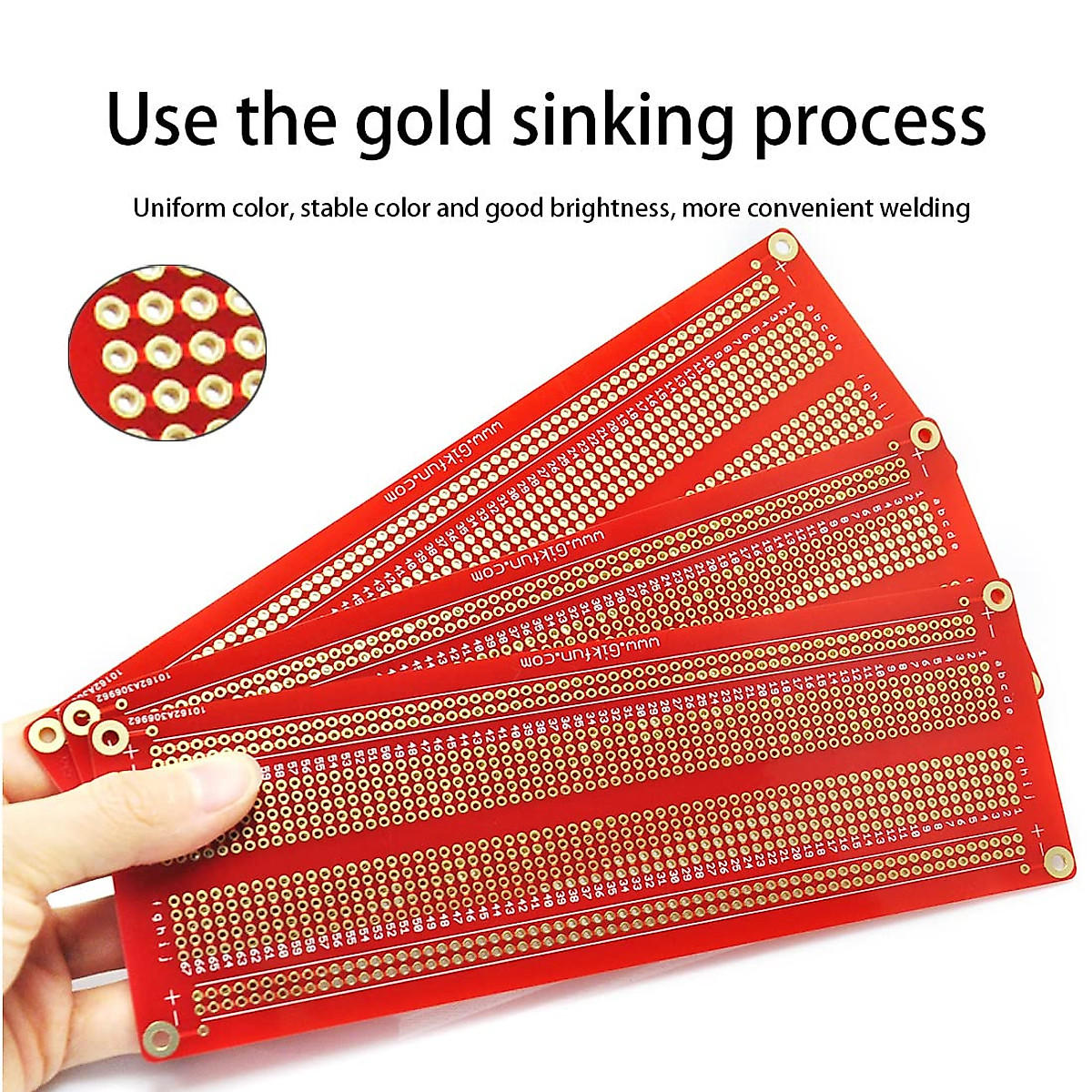 Gikfun Large Solder-able Breadboard Gold Plated Finish Proto Board PCB DIY Kit for Arduino GK1008