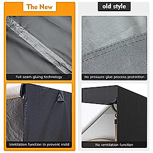 Patio Swing Cover, 3 Triple Seater Hammock Cover Garden Swing Cover Waterproof Hammock Glider Chair Cover Outdoor Swing Cover UV Resistant Swing Canopy Cover(81L x 49 D x 67 H inch)