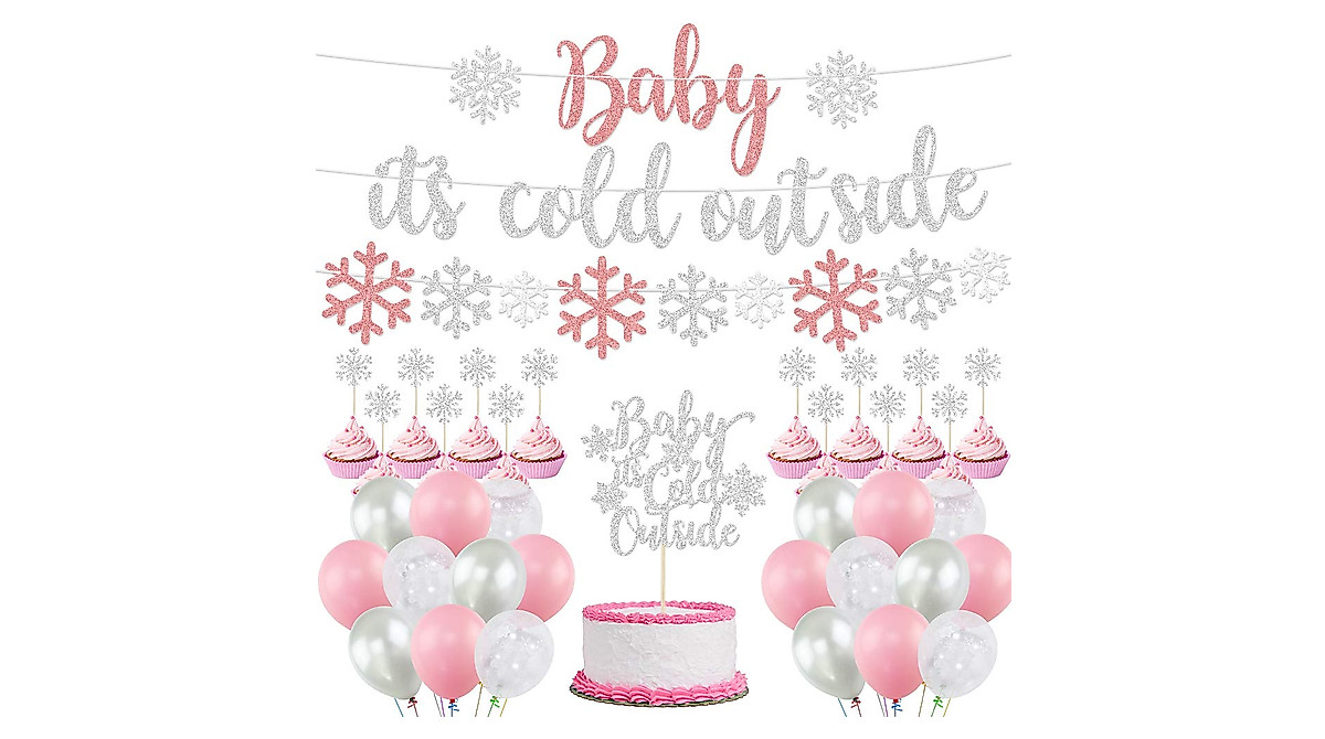 Baby It’s Cold Outside Winter Party Decorations & Banner