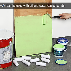 Bates- Foam Paint Roller Covers, 10 Pack, 4 Inch, Paint Roller 4 Inch, High Density Foam Roller Paint Covers, 4 Inch Paint Roller, Paint Rollers 4 Inch, Foam Paint Roller 4 Inch Foam Roller