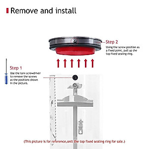 Dust Bin Top Fixed Sealing Ring Replacement for Dyson V11 SV14 SV15 V15 SV22 Vacuum Cleaner Dust Bucket/Dirt Cup Replacement Parts, Cleaner Repair Part Accessories