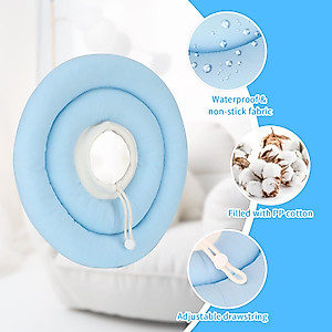 HUMLANJ Soft Dog Cone Alternative After Surgery, Comfortable Adjustable Dog Recovery Collars & Cones, Waterproof Elizabethan Donut Collar for Small Dogs to Stop Licking