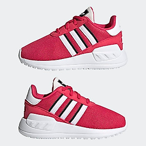 adidas Originals Kids' LA Trainer Lite Elastic Sneaker, Power Pink/White/Black, 4k US