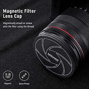 NEEWER 67mm 5-in-1 Magnetic Lens Filter Kit, Includes Neutral Density ND1000+MCUV+CPL+Adapter Ring+Filter Cap with 42-Layer Coating/Ultra Slim/Scratch Resistant HD Optical Glass&Water-Resistant Pouch
