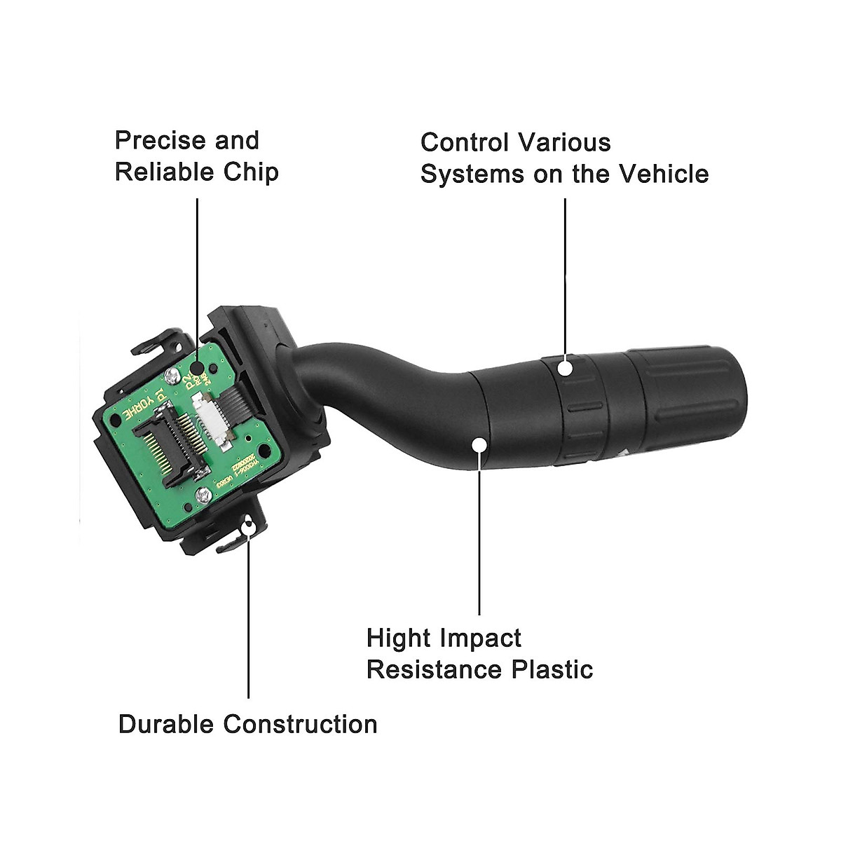 Bicos SW7688 Windshield Wiper Switch Compatible with Edge 2011-2014 Explorer 2011-2019 Police Interceptor Utility 2013-2019 Lincoln MKX 2011-2015 Replacement# DB5Z-17A553-AB DB5Z17A553AB