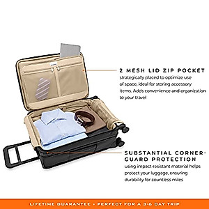 Briggs & Riley Spinners, Black, 22-inch Baseline Essential Carry-On