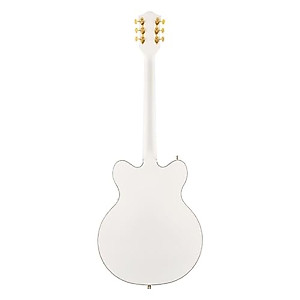 Gretsch G5422TG Electromatic 6-String Right-Handed Classic Double-Cut Hollowbody Electric Guitar with Bigsby, Laurel Fingerboard and Maple Neck (Snowcrest White)