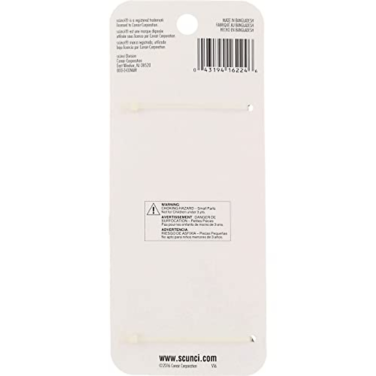 Scunci 5" Banana Combs, Assorted Colors, 6-Pieces per Pack (1-Pack)