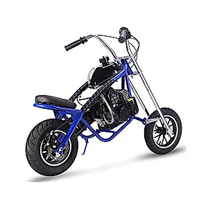 MotoTec 49cc Gas Mini Chopper Blue