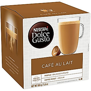 Nescafe Dolce Gusto Coffee Pods, Cafe Au Lait,16 Count (Pack of 3)