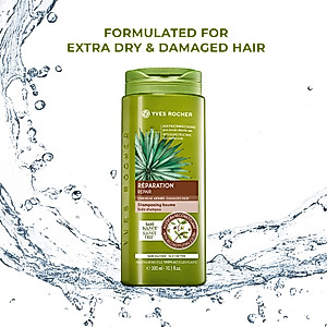 Yves Rocher Repair Balm Shampoo | Cleanse & Restructure Damaged Hair | 10.1 fl oz