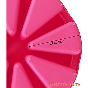 EFIVS ARTS 8 Cavity Cake Slice Mold Scone Pan Mold Pizza Slice Baking Mold Cornbread Mold Mousse Cake Pizza Mold Triangle Soap Mold