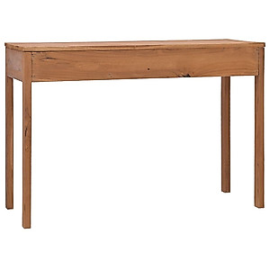 YUHI-HQYD Office Desk,Console Table,Dorm Room Study Desk,Office Desk with Drawers,Modern DeskSolid Wood Desk,Secretary Desk,for Home Office Workstation,43.3"x15.7"x29.5" Solid Teak Wood