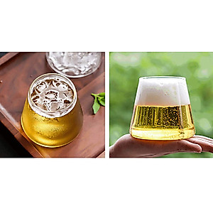 DOITOOL Wine Glass Cup Clear Coffee Cups Water Glasses Tumblers Espresso Glass Clear Glass Mugs Coffee Glass Mugs Glass Coffee Cup Coffee Glasses Drinking Glasses Crystal Margarita