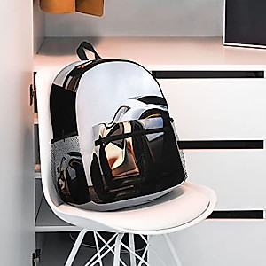 Limhibu Travel Laptop Backpack Anti Theft Backpacks Silver Sports Car Travel Backpacks Business Work Bag 15.6 Inch Computer Bag for Men Women Adults