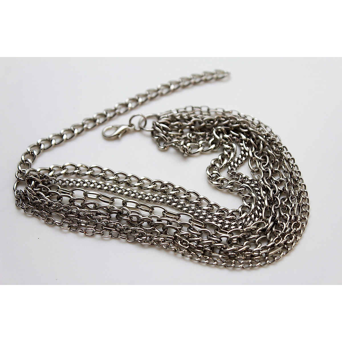 TFJ Women Western Fashion Jewelry Boot Chain Bracelet Silver Metal Shoe Multi Strands Classic Bling Charm