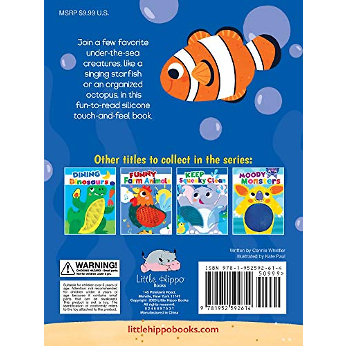 Silly Sea Creatures - Silicone Touch and Feel Board Book - Sensory Board Book