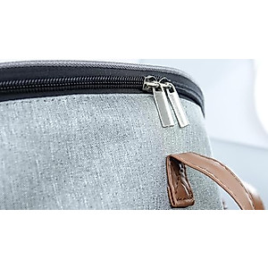 WEEKL Toy Storage Basket and Play Mat | Storage Organizer for Kids | Toy Blocks Storage Bag | Collapsible Canvas Bag | Bin for Playroom Boy/Girls | Grey