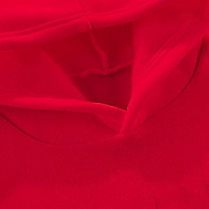 Baby Boys Girls French Terry Crewneck Sweatshirt Print Crewneck Retro Pullover Dress Shirt Sweater Baby Fleece Red