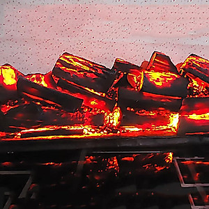 Floating Fireplace for Wall Fireplace Simulation Charcoal Decoration Charcoal Fire Burning Fake Firewood Movie Shooting Props Bar Restaurant Decorations Electrical Fireplace for Living Room