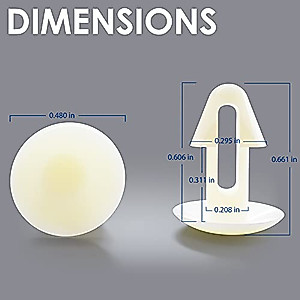 Short Shank Strapping Rivets 15/64 Patio Furniture Webbing Lawn Chair Lounge, 50pcs