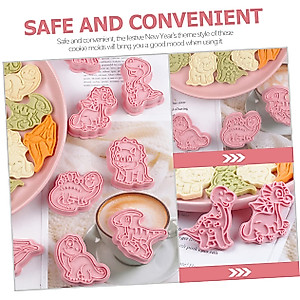 Holibanna 8pcs Biscuit Mold Cookie Stamp Heart Shape Cookie Cutter Valentine Cookie Cutters Sandwich Valentines Day Baking Supplies Valentines Baking Supplies Cartoon Child Plastic Slicer