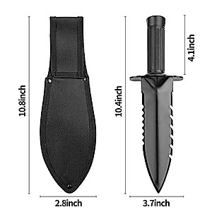 Metal Detector Digger Tool, Heavy Duty Serrated Edge Metal Detector Digging Shovel, Gardening Accessories Digging Knife, Sturdy Metal Detecting Shovel for Metal Detection Digging Loosening Planting