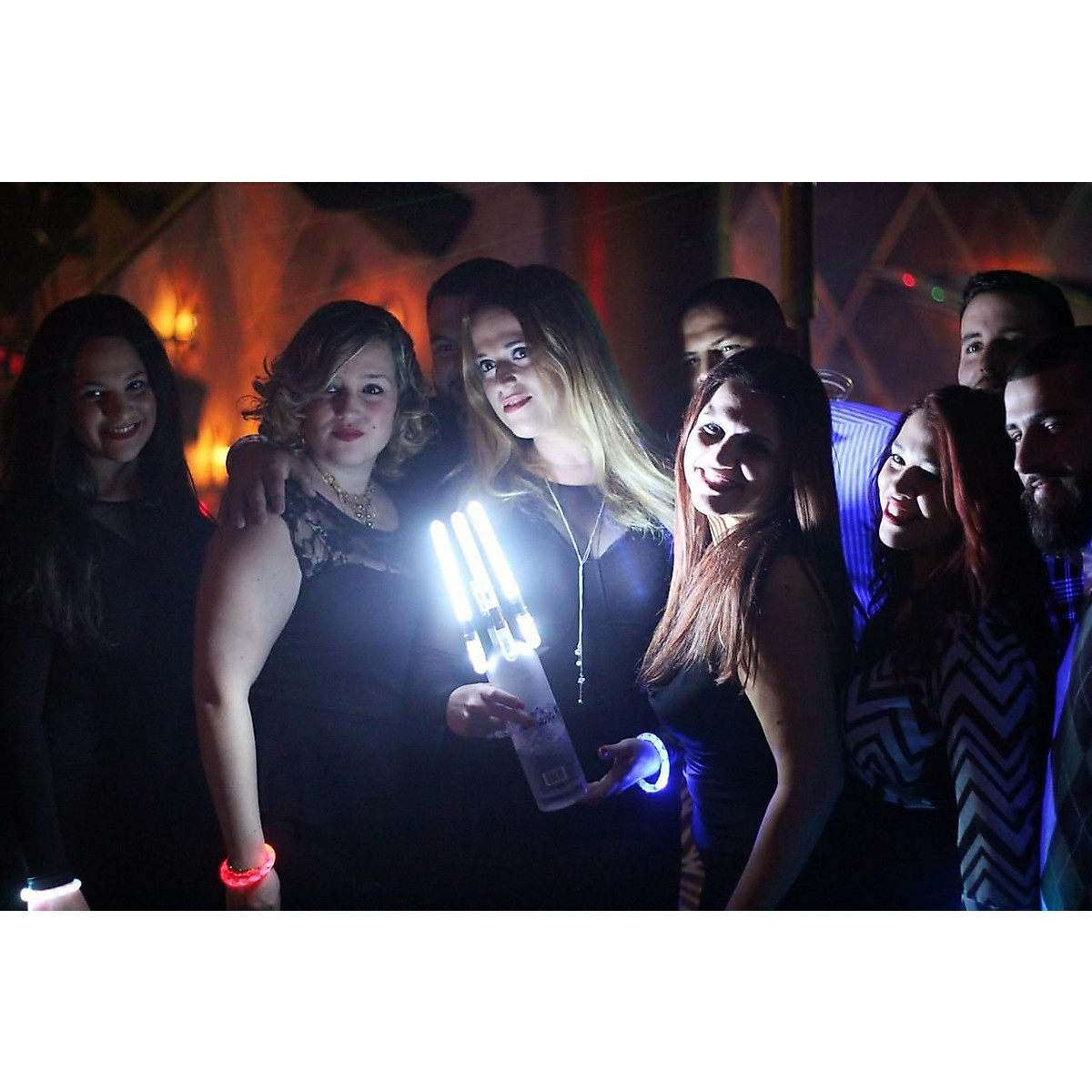 LED Bottle Service Sparklers for VIP Nightclubs Led Sparklers Bottle Baton Electronic Sparklers 3PACK