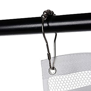 Shower Organizer, Hanging Mesh Storage Bag, Bathroom Washable Cosmetic Organizer Holders(6 Pocket,white)