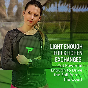 Paddletek Phoenix G6 Pickleball Paddle | Professional Pickleball Paddles with Honeycomb Core, Polycarbonate Surface, Graphite PolyCore & High Tack Performance Grip | USAPA Approved