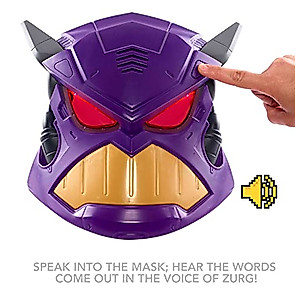 Mattel Lightyear Toys Mask, Zurg Voice-Changing Role-Play Head Gear with Movie Dialogue, Voice Changer & Lights