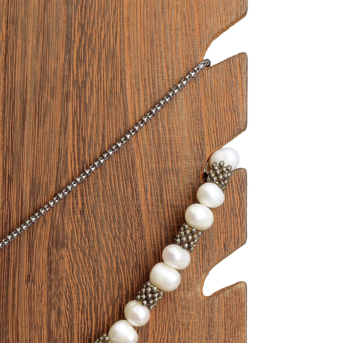 MOOCA Wooden Freestanding Necklace Holder Stand for Multiple Necklaces, Necklace Display Stand, Jewelry Display Stand for Vendor, Brown Color