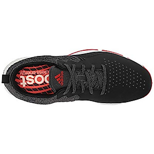 adidas Men's Adipower 4ORGED S Golf Shoe, core Black/red/FTWR White, 9 M US