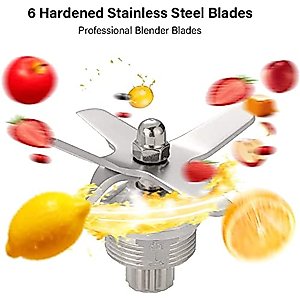 GEMAT Professional Countertop Blender with 1400-Watt Base, Smoothie Blender ,Built-in Timer ,High Power Blender 2L Cups for Frozen Drinks ,Shakes and Smoothies
