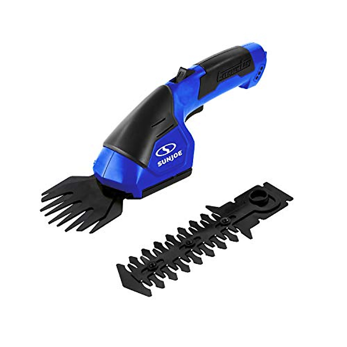 Sun Joe HJ604C-SJB-P2 2-in-1 Cordless Grass Shear + Hedger, 7.2 V (Blue)