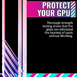 Cooler Master MasterAccessory ARGB GPU Support Bracket, Edge-Lit ARGB Tempered Glass, Universal GPU Bracket, Multiple Orientations (MCA-U000R-GSBTG-00)