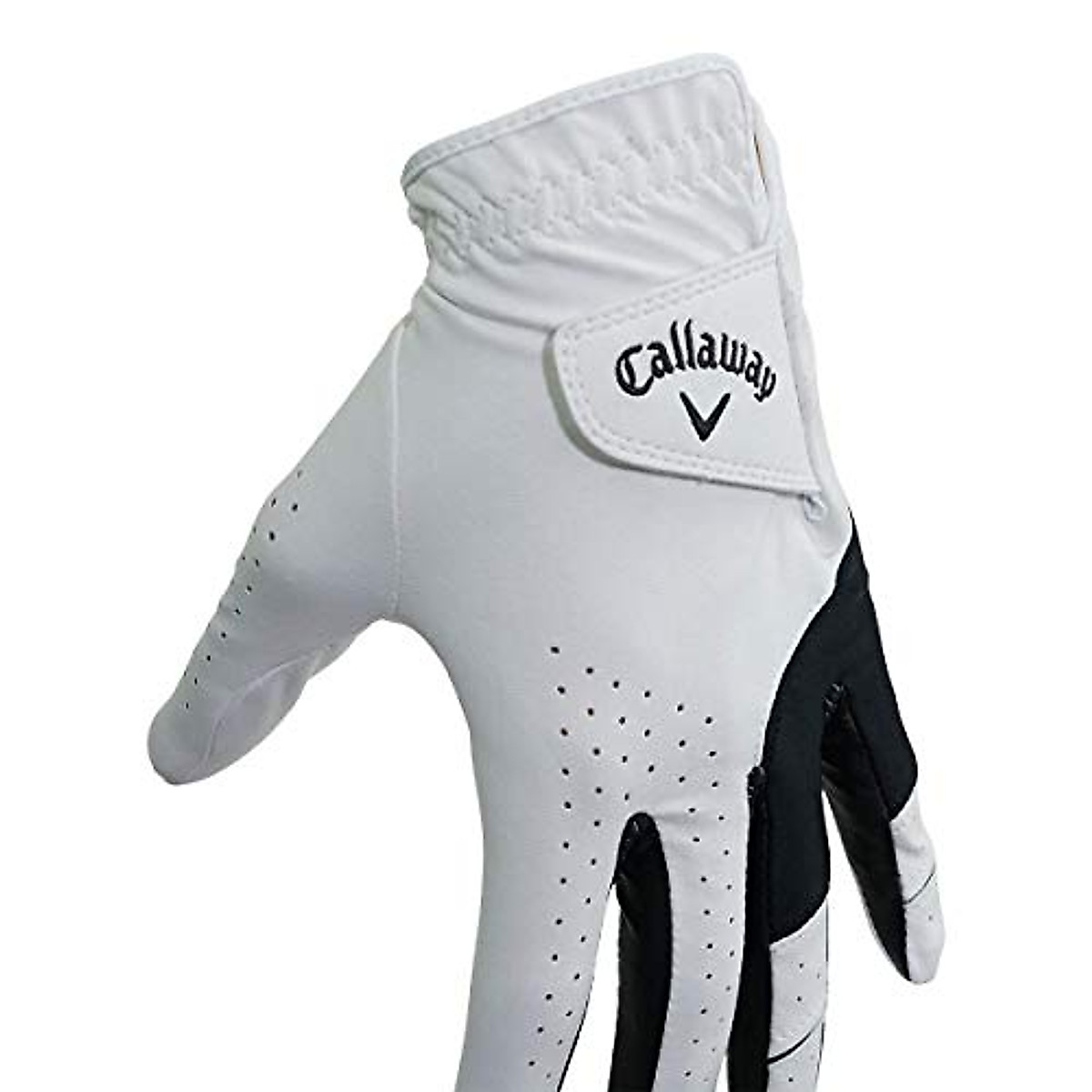 Callaway Golf Men's Weather Spann Golf Glove(White, Single, Medium-Large, Prior Gen Model , Standard, Worn on Right Hand)