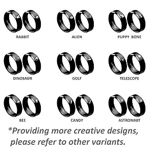 eycatch jewelry Sun and Moon Matching Rings - Promise Rings For Couples, Best Friend Rings, 2PCS