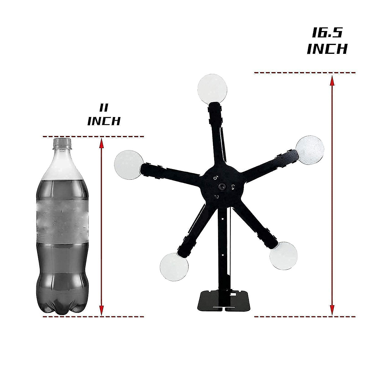 Atflbox Resetting and Rotate The Metal Shooting Target for Airsoft BB Guns,Star and Tree