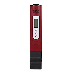 GOWENIC TDS Meter, 0~9999ppm -2% Accuracy Testing Water Quality, Temp Portable Pen Type Meter, for Aquariums,RO System,Swinging Pool， Etc (Red)