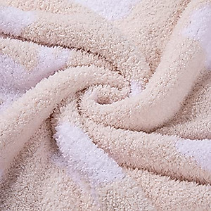 Kid Nation Baby Blankets for Girls Baby Boy Toddler Blanket Soft Baby Quilt Plush Crib Blanket Newborn Stroller Blanket Nursery Infant Light Pink Rabbit,40 x 30 in