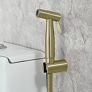 MINJING Handheld Toilet Bidet Sprayer, Stainless Steel Bidet Faucet, Bathroom Wall Mount Sprayer, Self Cleaning Bidet Hygienic Shower,Gun Metal Gray