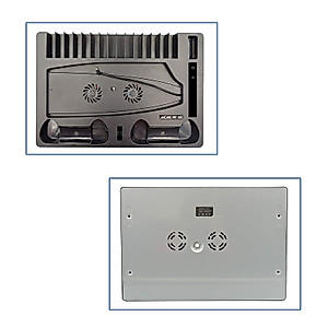 Sequn Vertical Charging Stand for Playstation 5 with Cooling Fan for PS5 Digital Edition/Ultra HD Console, Charging Dock Station with 15 Game Storage Slots and Dual Controller Charger Ports