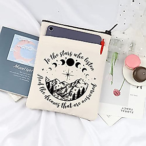 Adult Fantasy Novel Inspired Gift ACOTAR Gift Books Lover Gift to The Stars who Listen and The Dreams That are Answered Book Sleeve (to The Stars Book Sleeve)