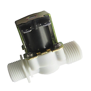 GREDIA Digital LCD Display Quantitative Controller Water Control + 1/2" Hall Effect Flow Sensor Flowmeter + 1/2" Solenoid Valve N/C Normally Closed +24V Power